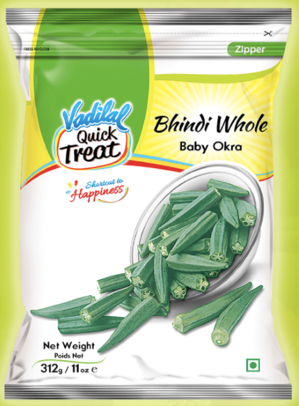 Vadilal Bhindi Whole / Baby Okra - (312g / 11oz) #47974 | DesiClik.com, USA